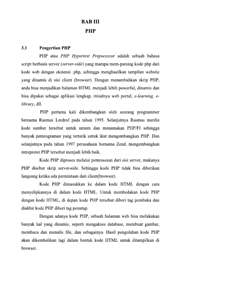8d5cb Pengertian PHP | PDF