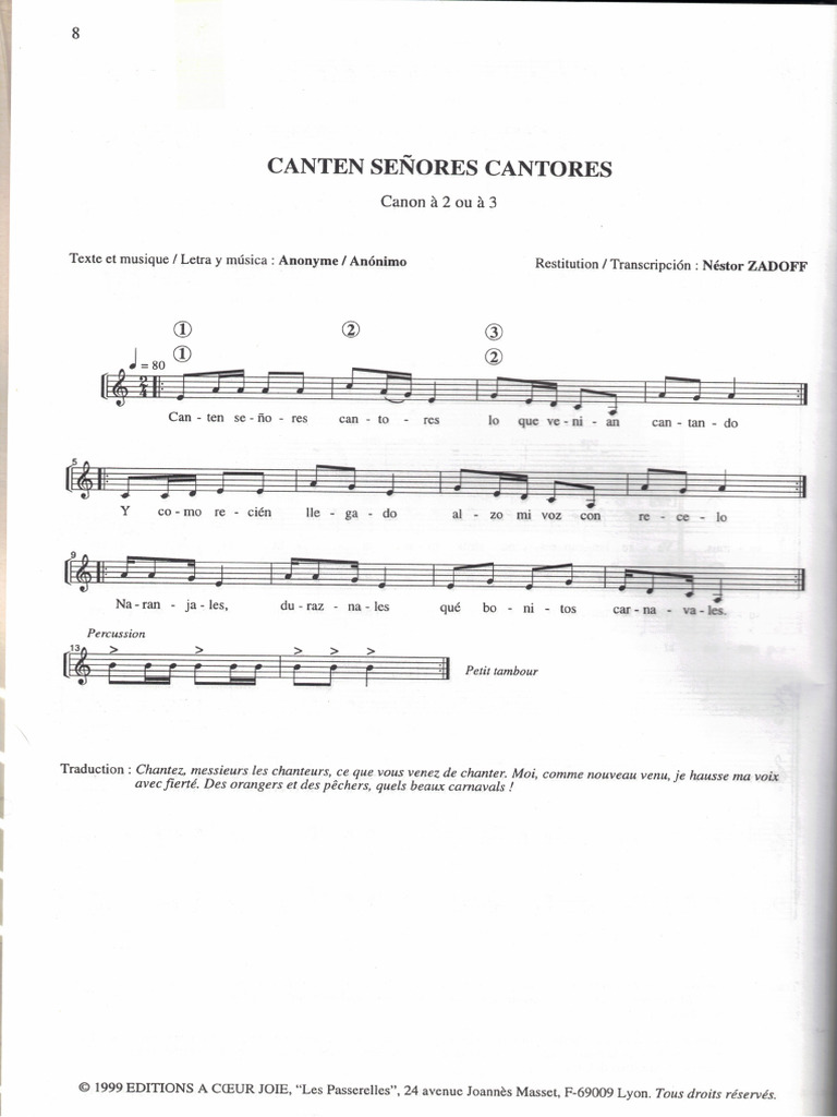 Canten Senores Cantores | PDF