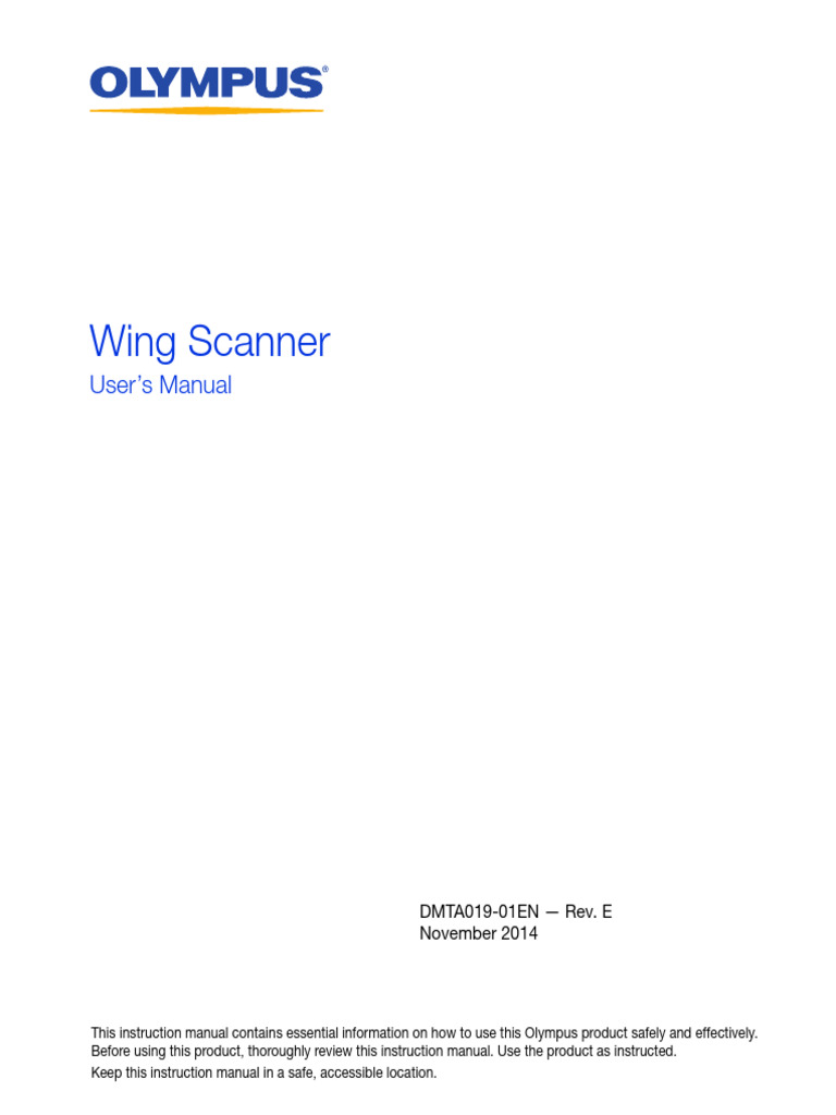 DMTA019 01EN Rev E Wing Scanner User | PDF