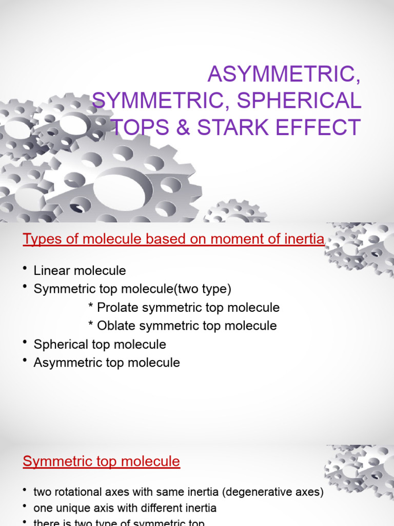 Symmetry of Tops&stark Effect | PDF | Physical Phenomena | Materials Science