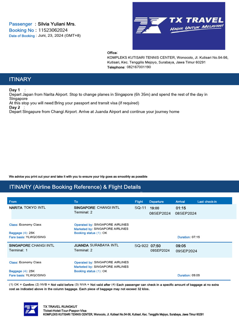 661911288-INVOICE BOKING TIKET | PDF | Transport | Airlines