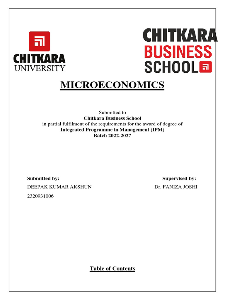 Micro Assignment | PDF | Cost Of Living | Pricing