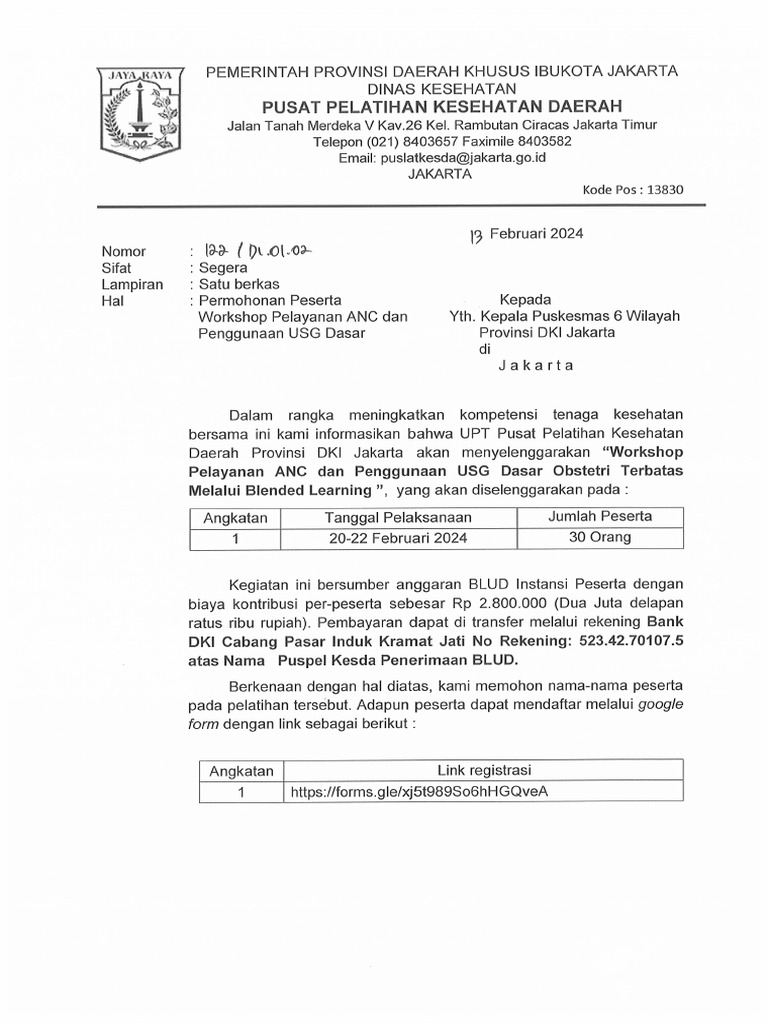 Pelatihan ANC dan USG Dasar 2024 | PDF