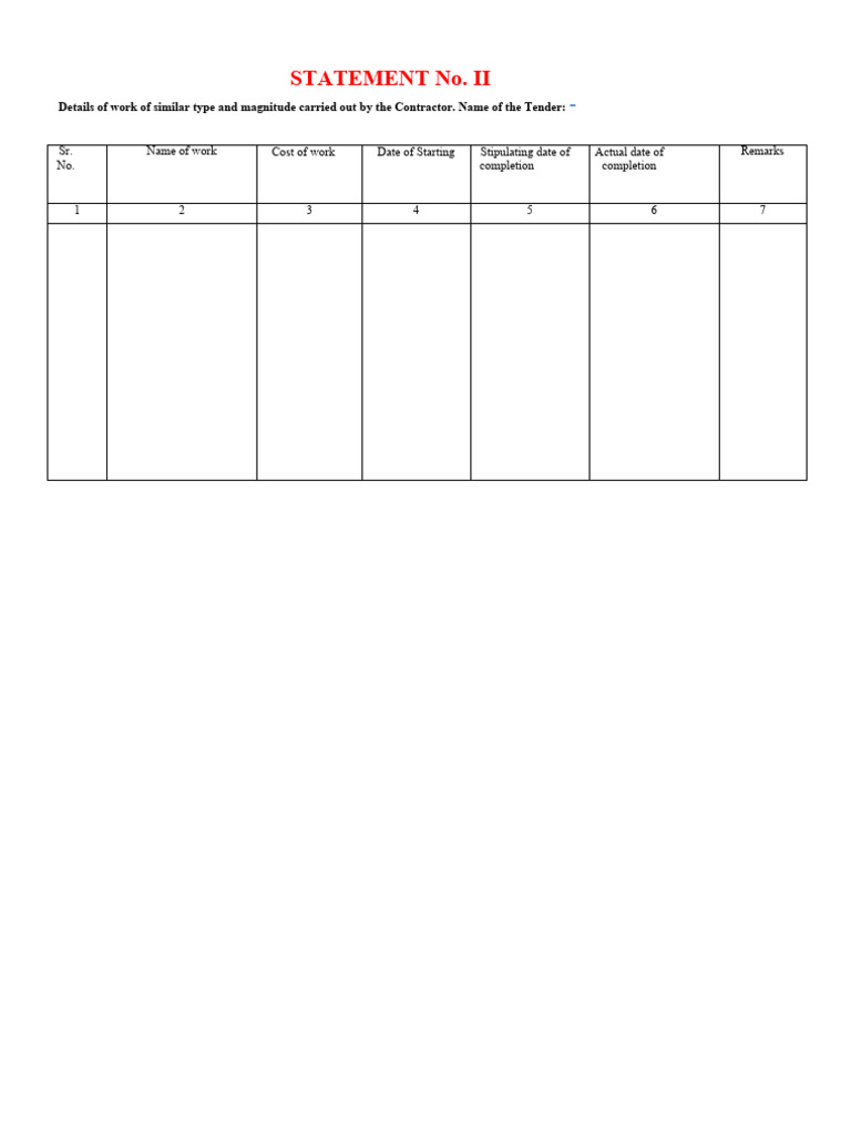 Statement No 2 | PDF