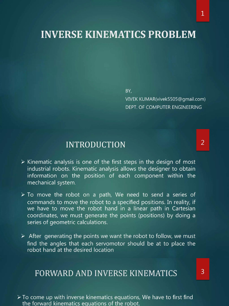 Inverse Kinenatics Problem | PDF