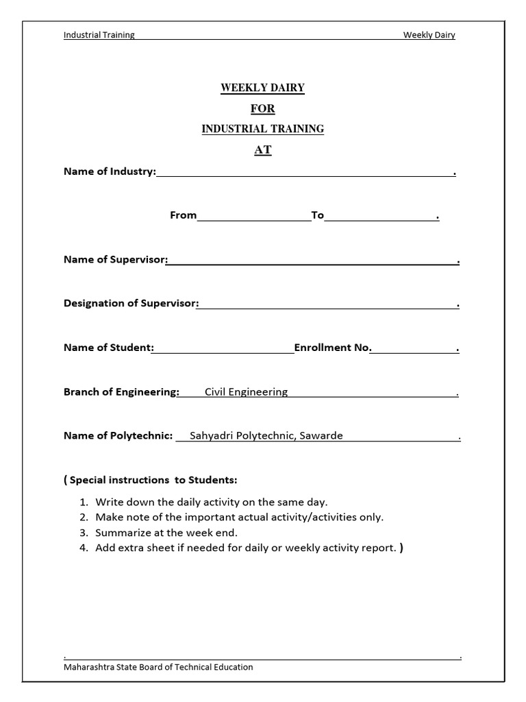 Daily Report Format | PDF | Engineering