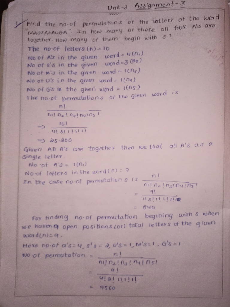 MFCS Assignment 3 | Download Free PDF | Elementary Mathematics | Mathematical Concepts