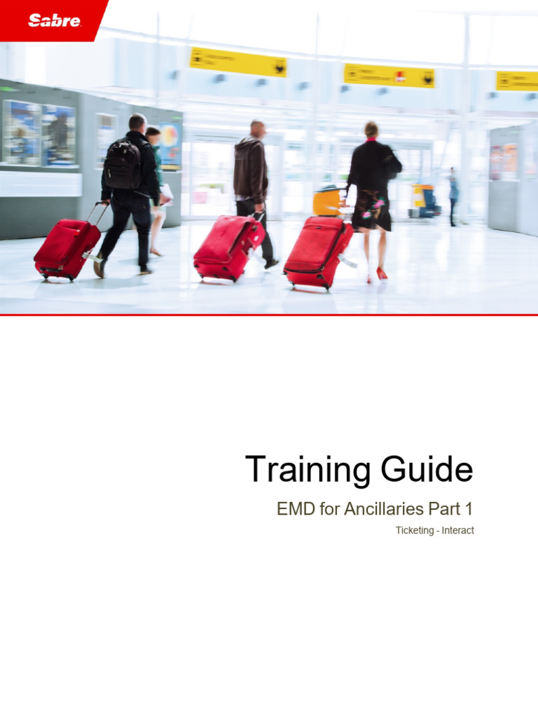 Emd For Ancillaries Part 1 | PDF | Airlines | Civil Aviation
