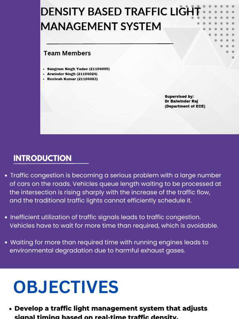 Density Based Traffic Light Management | PDF | Traffic | Traffic Light