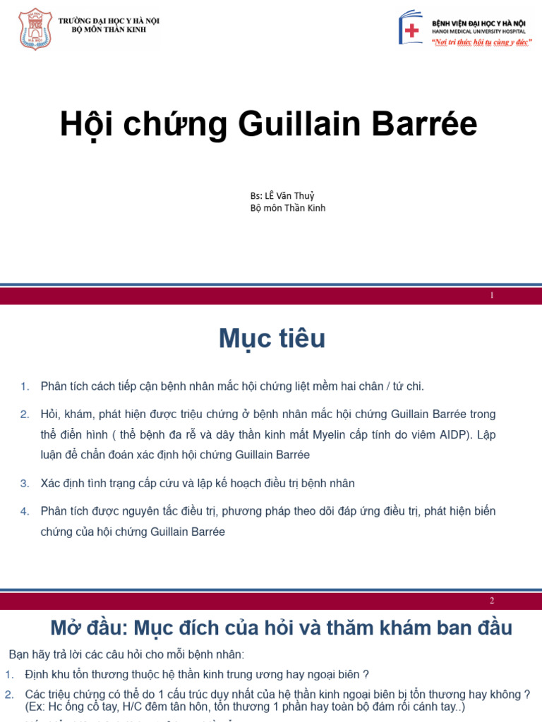 Hội Chứng Guillain Barree 2023 Revised | PDF