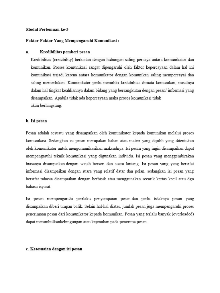 Modul Pertemuan Ke 3 | PDF