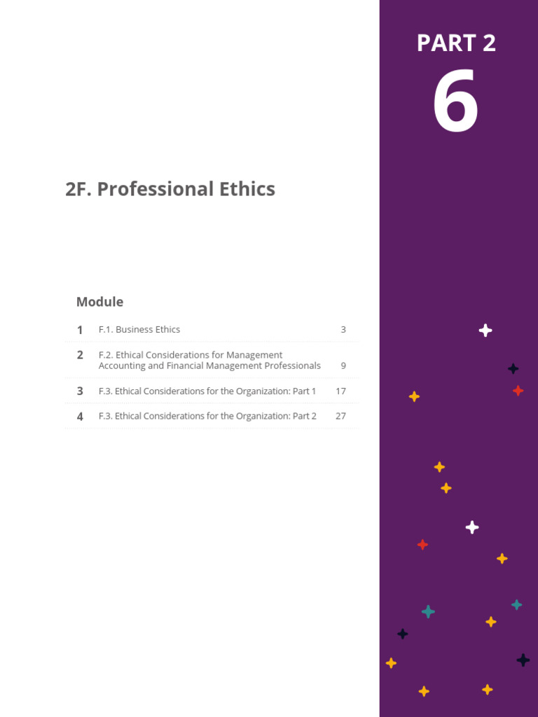 Section F | PDF | Morality | Integrity