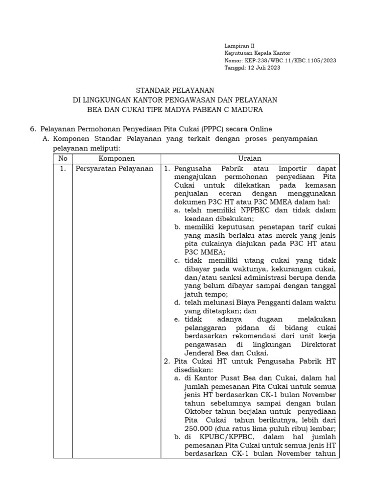 Permohonan Penyediaan Pita Cukai P3C Secara Online | PDF