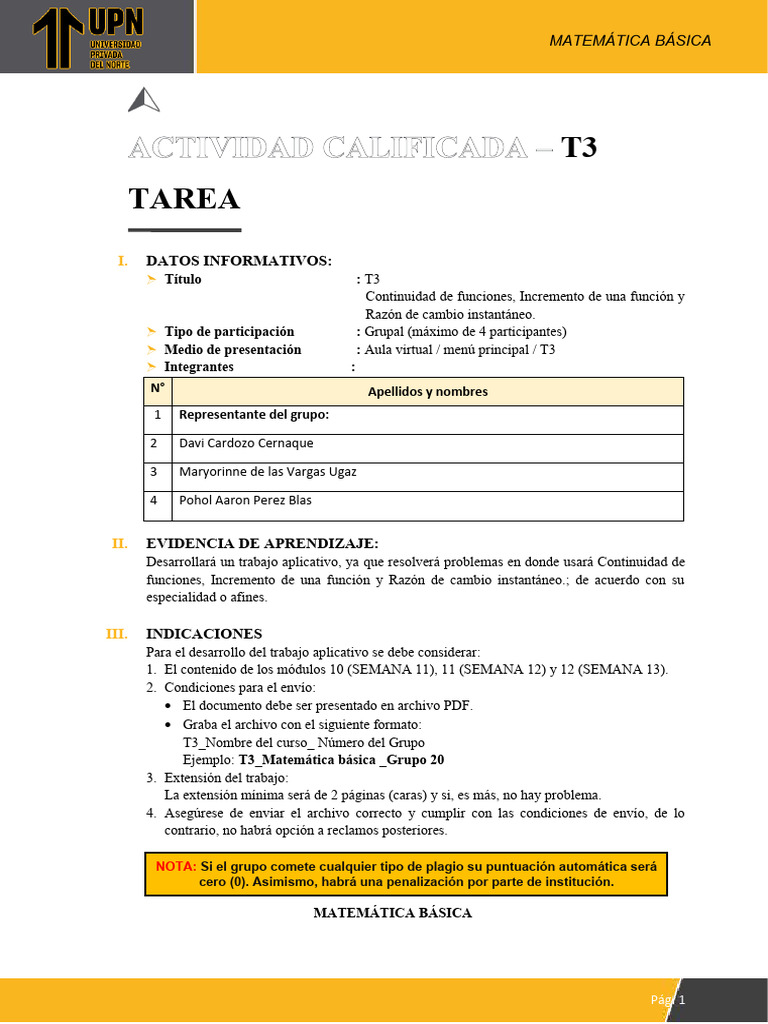 Math.1100.t3 (Matematica Basica) Solved - Resuelto | PDF | Función (Matemáticas) | Ciencias de ...