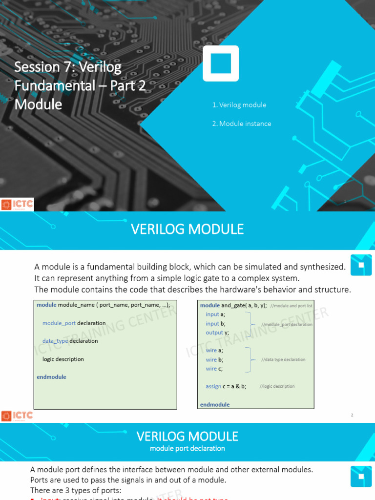 Ic Overview Session7 Verilog Part2 | PDF | Computer Programming | Software Engineering