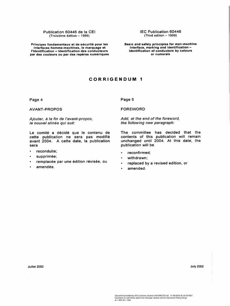 IEC 60446 | PDF