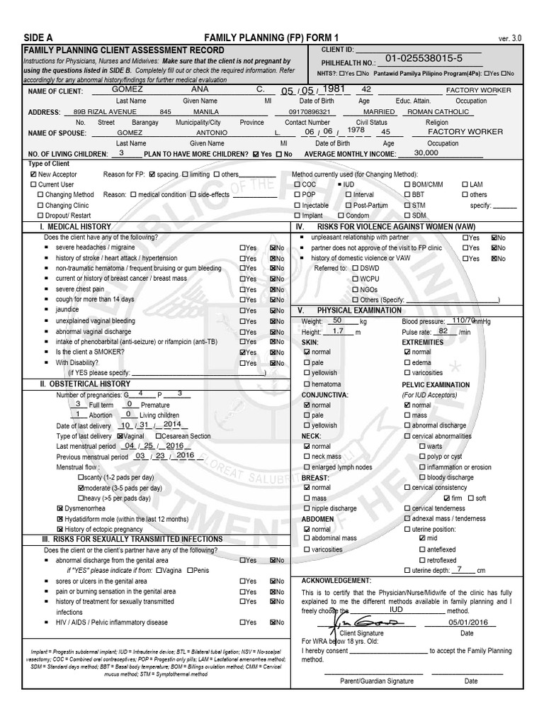 Exercise 2_FP Form 1 a and B | PDF | Birth Control | Human Reproduction