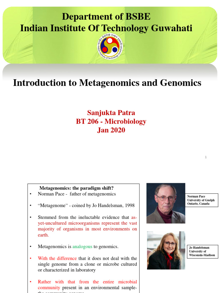 Metagenomics and Genomics | PDF | Plasmid | Genome