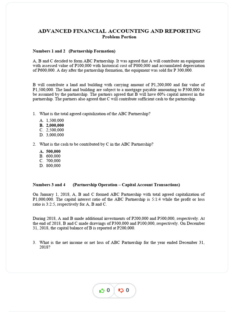 Far 2 Key Afar Compress | PDF | Franchising | Balance Sheet