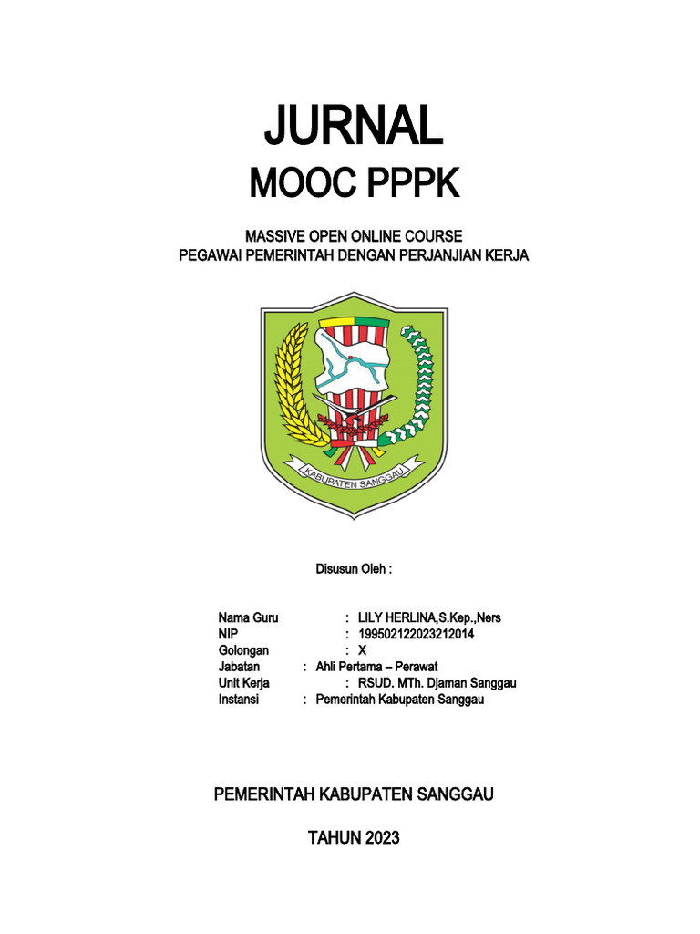 Jurnal Mooc Lily Pppk 2023 Pdf