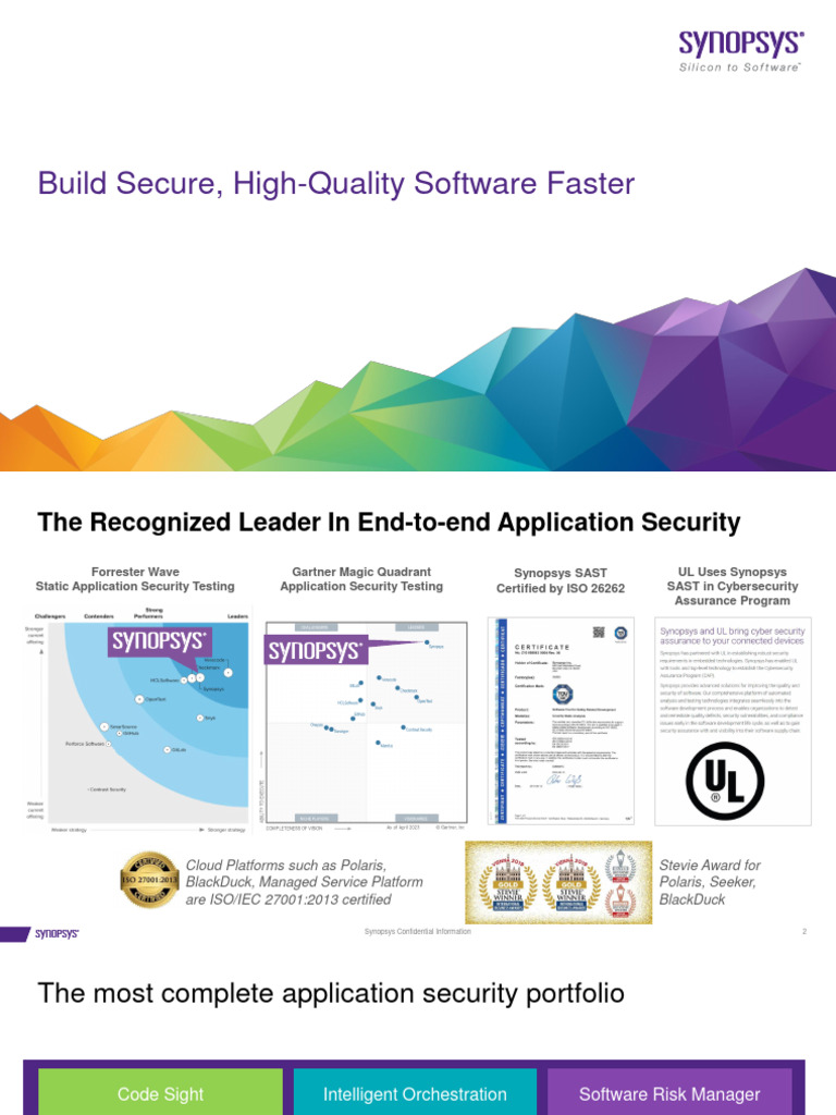 Synopsys Overview Presentation Pdf Vulnerability Computing World Wide Web