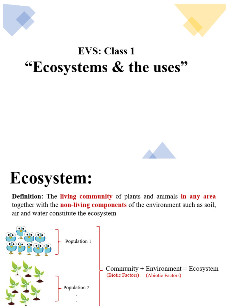 Class1 EVS Bio | PDF | Ecosystem | Forests