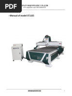 Manual of 1325 Wood CNC Router | PDF | Numerical Control | Manufactured ...
