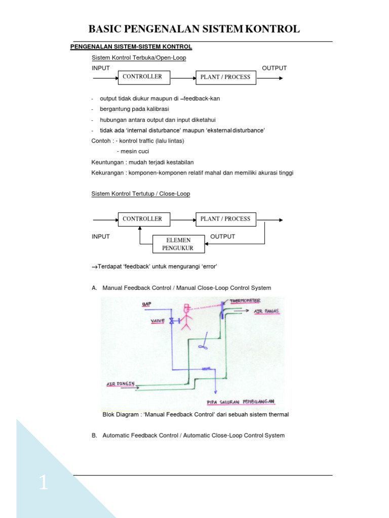 Bab 1 Sistem Kontrol | PDF