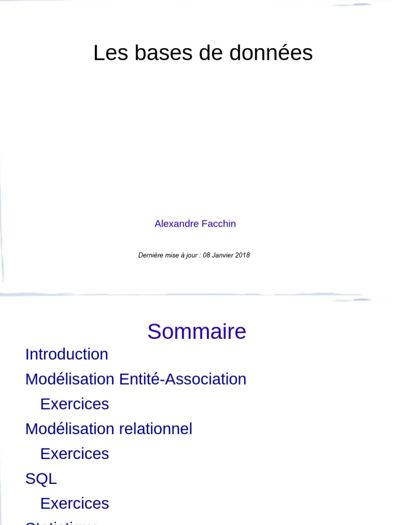 Cours BDD | PDF | Bases de données | Données