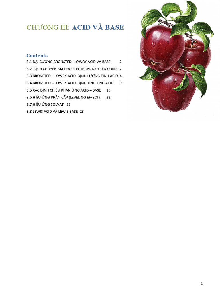 Chương 03 - Acid, Bases | PDF