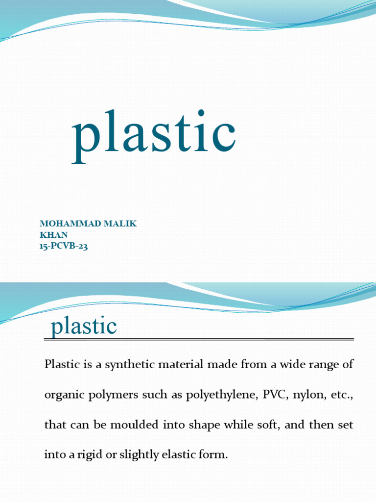 Types of Plastics | PDF | Thermoplastic | Plastic