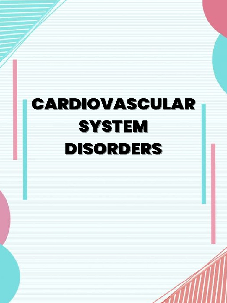 Cardiovascular System Disorders (3) | Download Free PDF | Heart | Shock ...