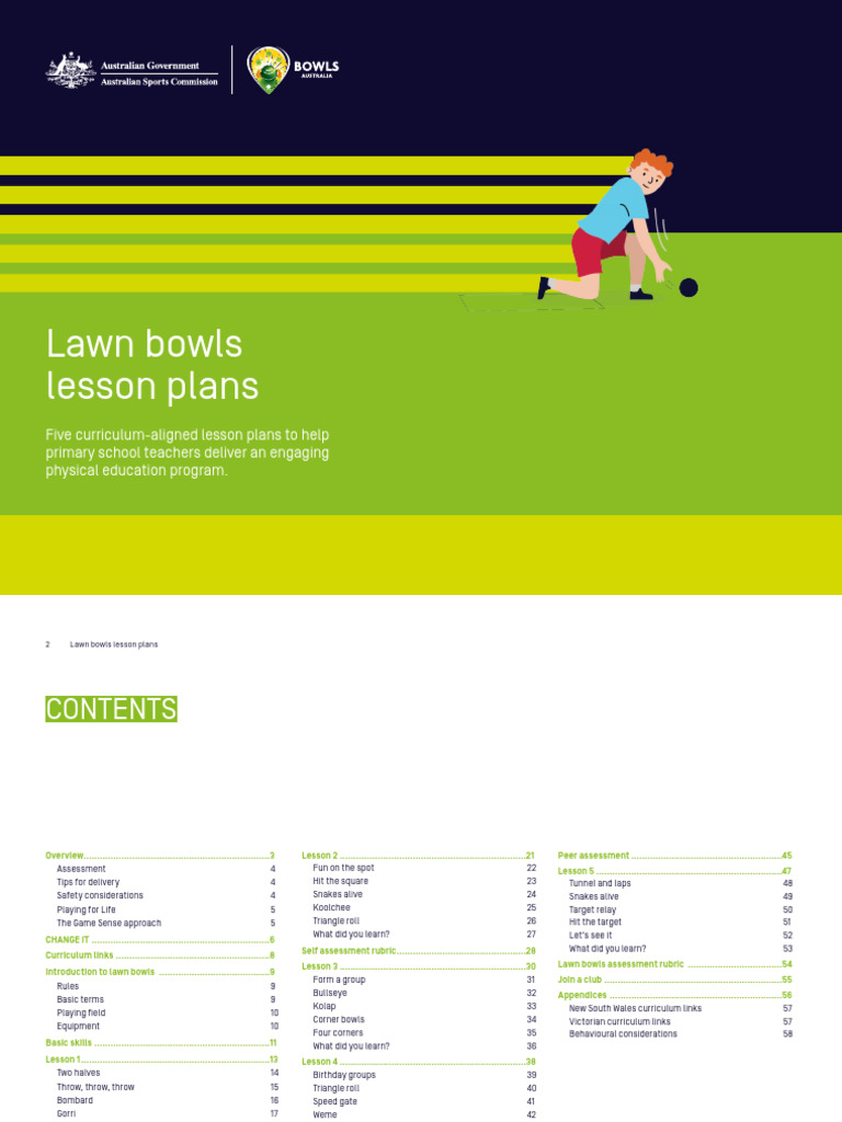 Lawn Bowls Lesson Plans for Teachers | PDF | Lesson Plan | Teachers