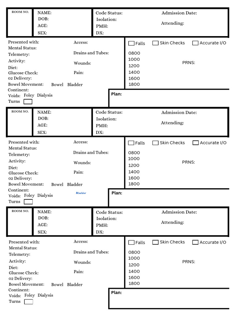 Telemetry Report Sheet | PDF | Medicine | Animal Anatomy