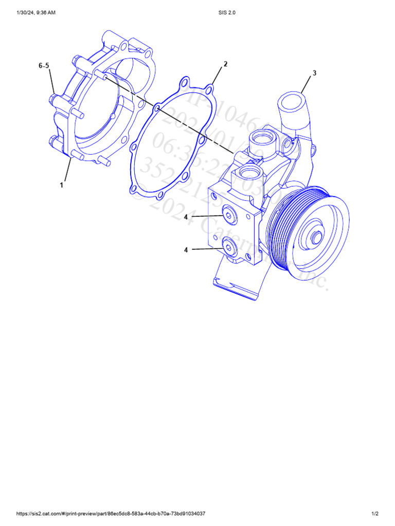 352-2125 Pump Gp-Water | PDF 352-2125 Pump Gp-Water | PDF