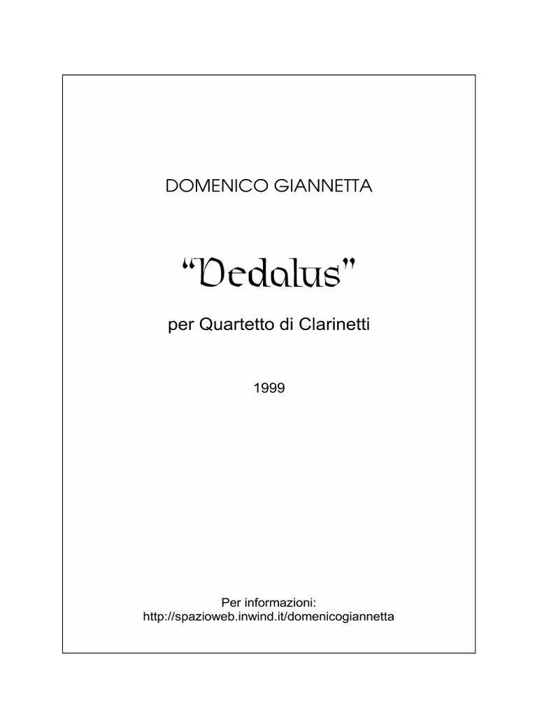 D.Giannetta - Dedalus | PDF
