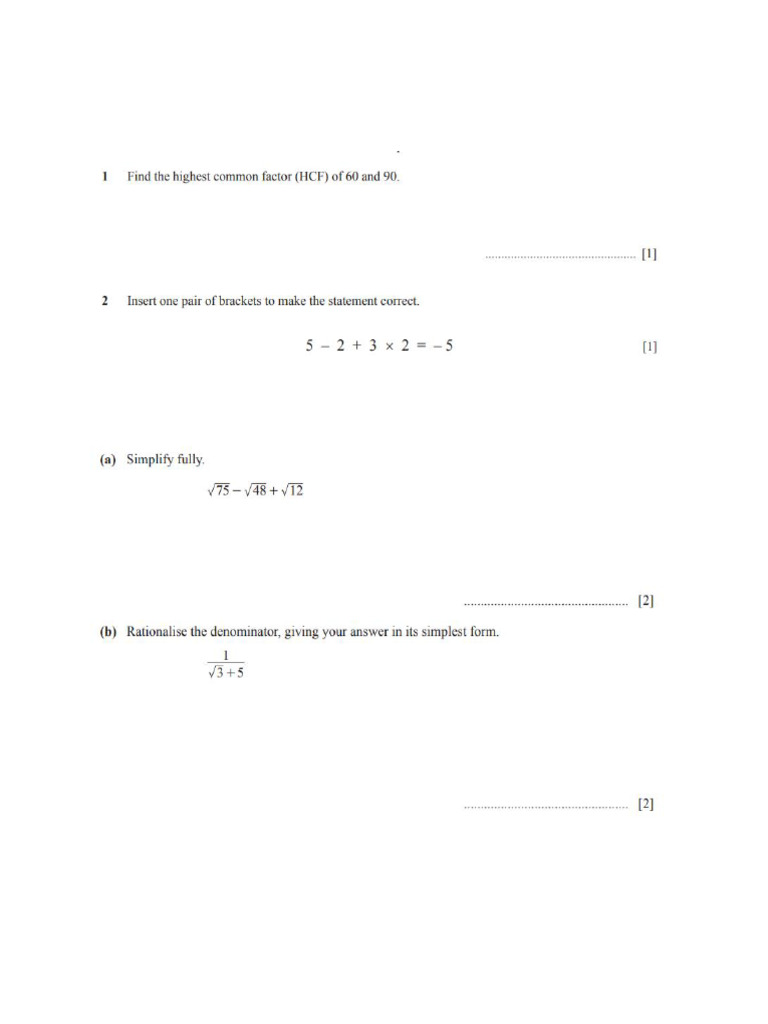 Grade 10 Questions | PDF