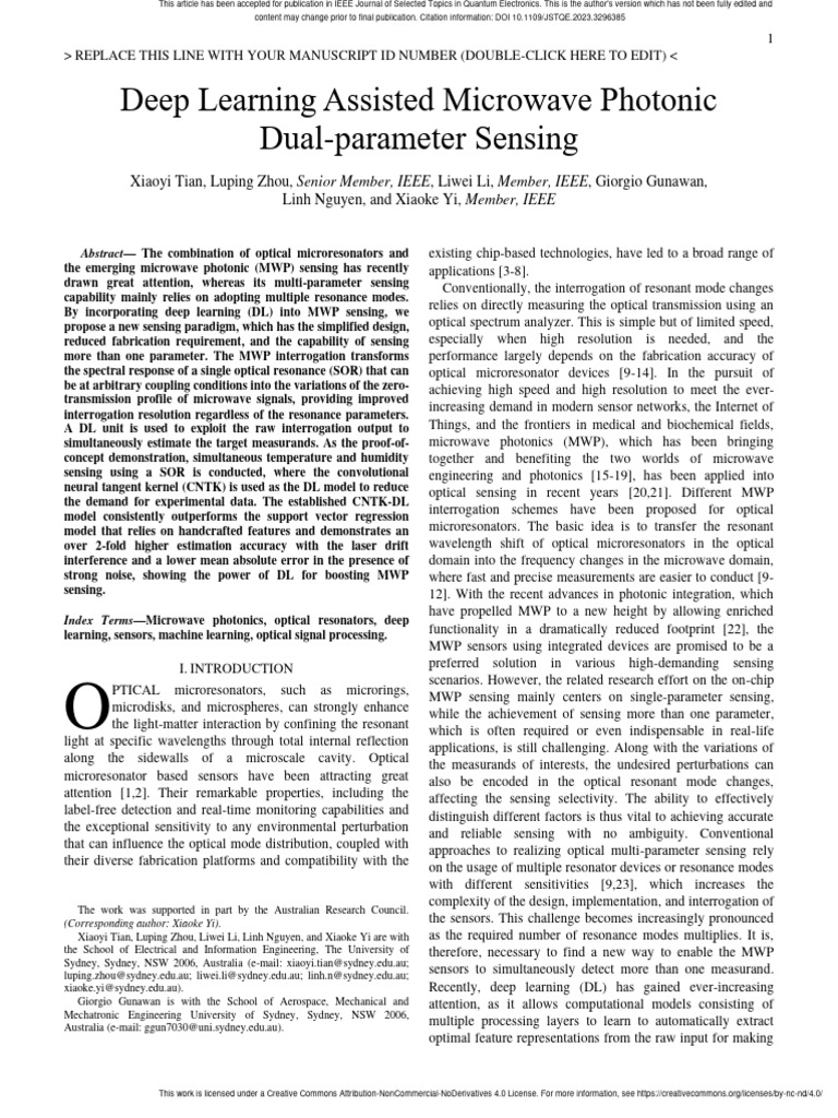 Deep Learning Assisted Microwave Photonic Dual-Par | PDF | Quantum ... Deep Learning Assisted Microwave Photonic Dual-Par | PDF | Quantum ...