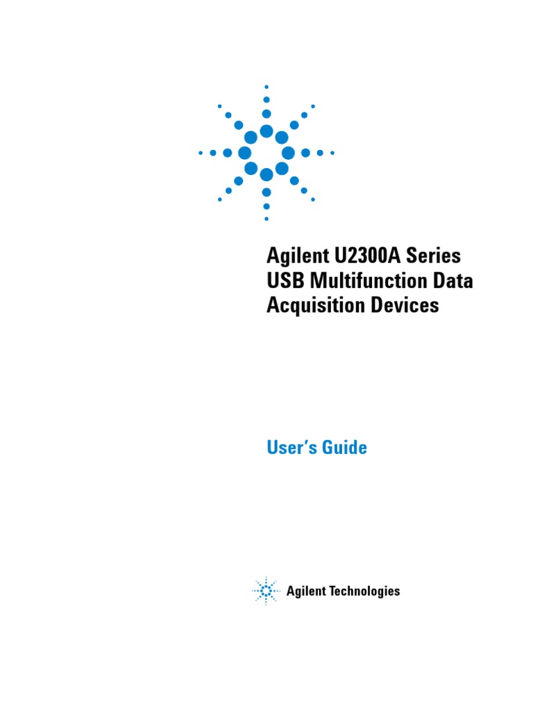 Agilent U2300A Series USB Multifunction Data Acquisition Devices | PDF | Analog To Digital ...