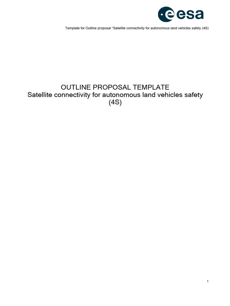 Satellite Connectivity For Land Vehicles Safety-Outline Proposal ...