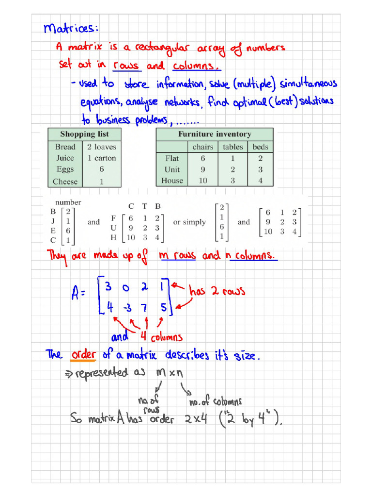 Matrices Intro | PDF