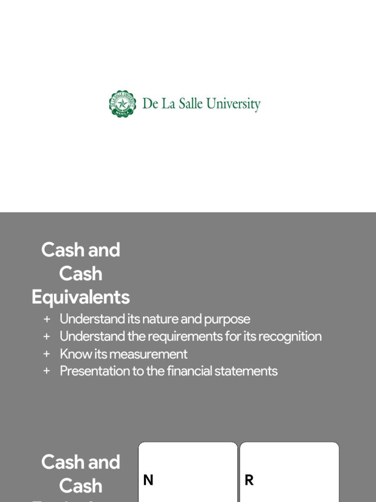 Cash and Cash Equivalents Overview | PDF | Cash | Equity (Finance)