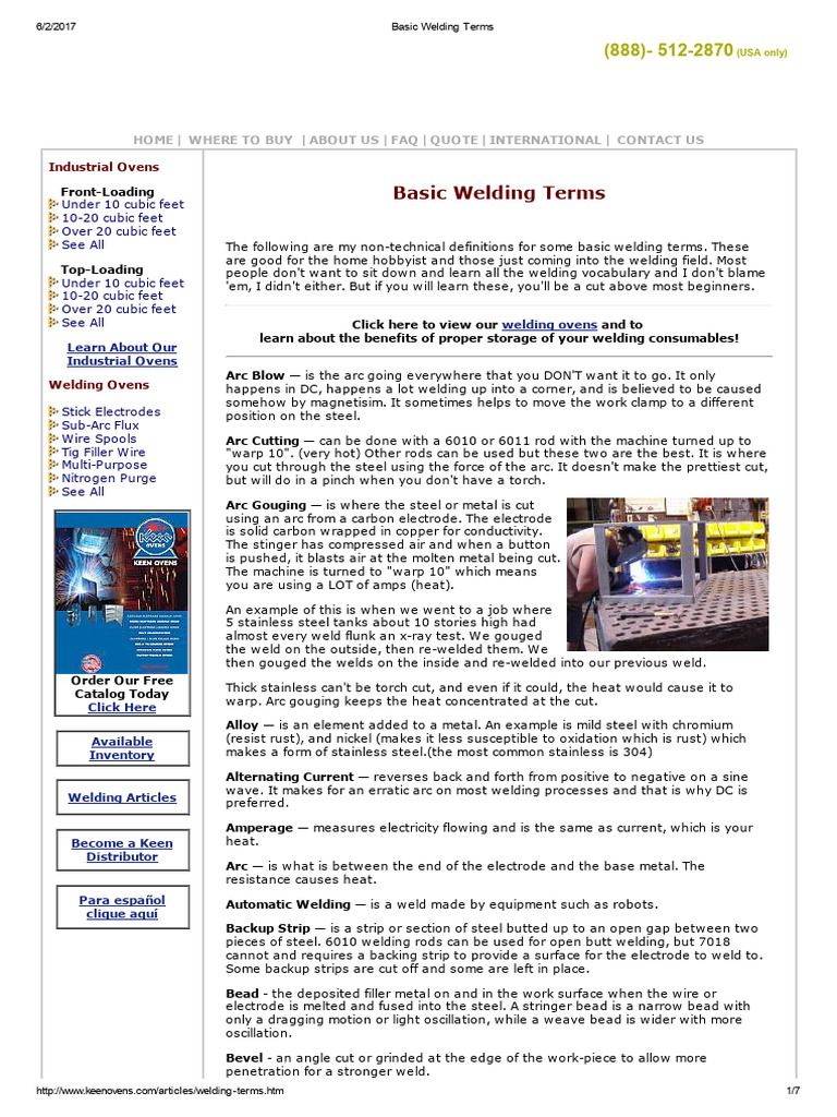 Basic Welding Terms | PDF | Welding | Construction