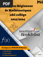 Résumé des Cours de Maths 3AC Sem 2 | PDF | Équations | Algèbre générale