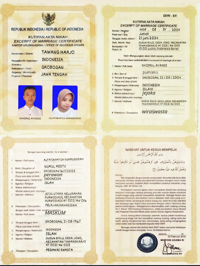 Buku Nikah | PDF