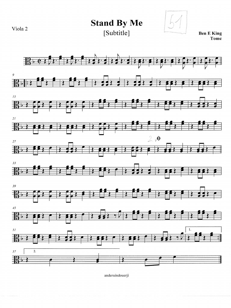 King Ben E - Stand by Me - VLA | PDF