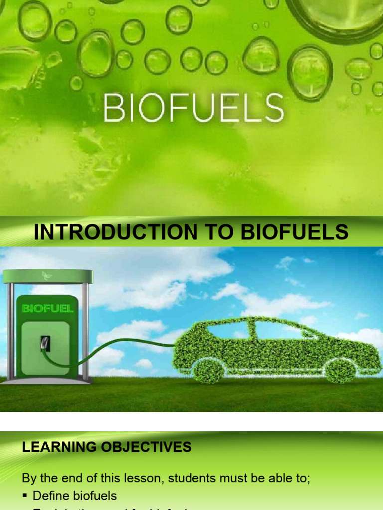 Introduction To Biofuels | PDF | Biofuel | Biodiesel