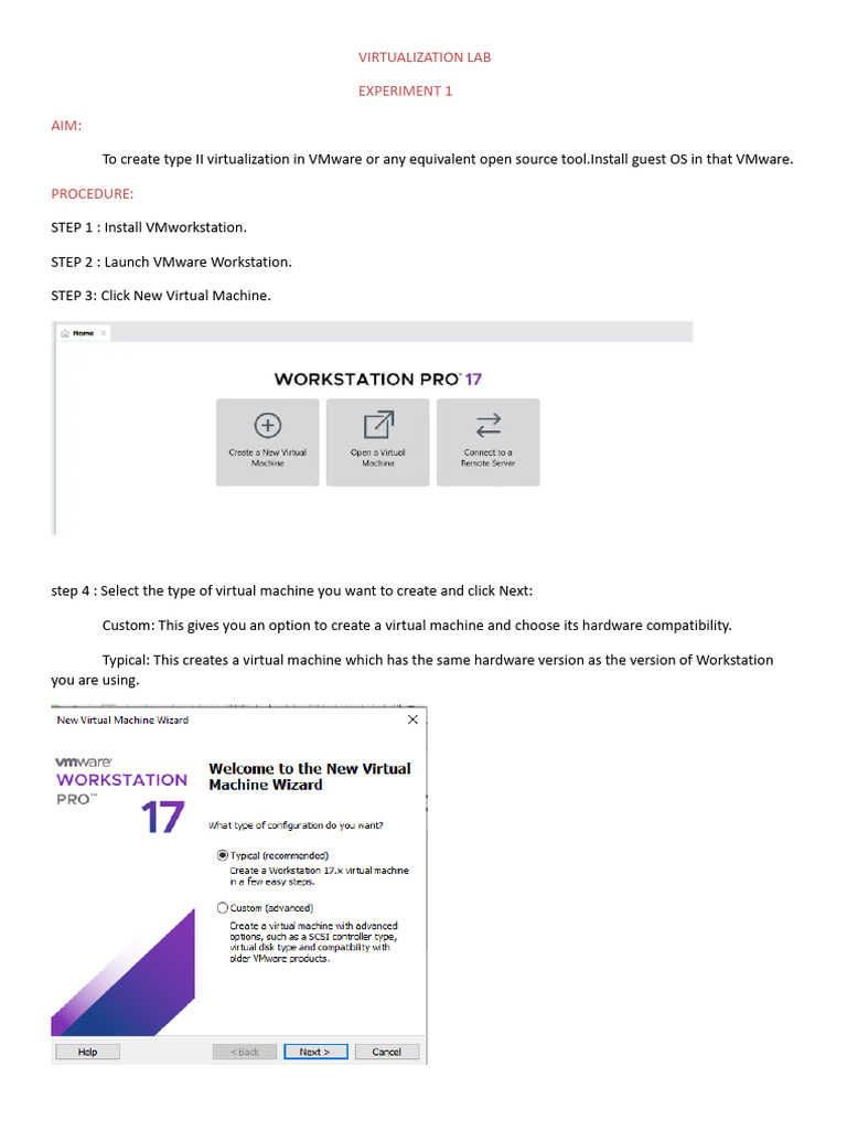 Virt.n Lab Exp1 PDF | PDF | Computers