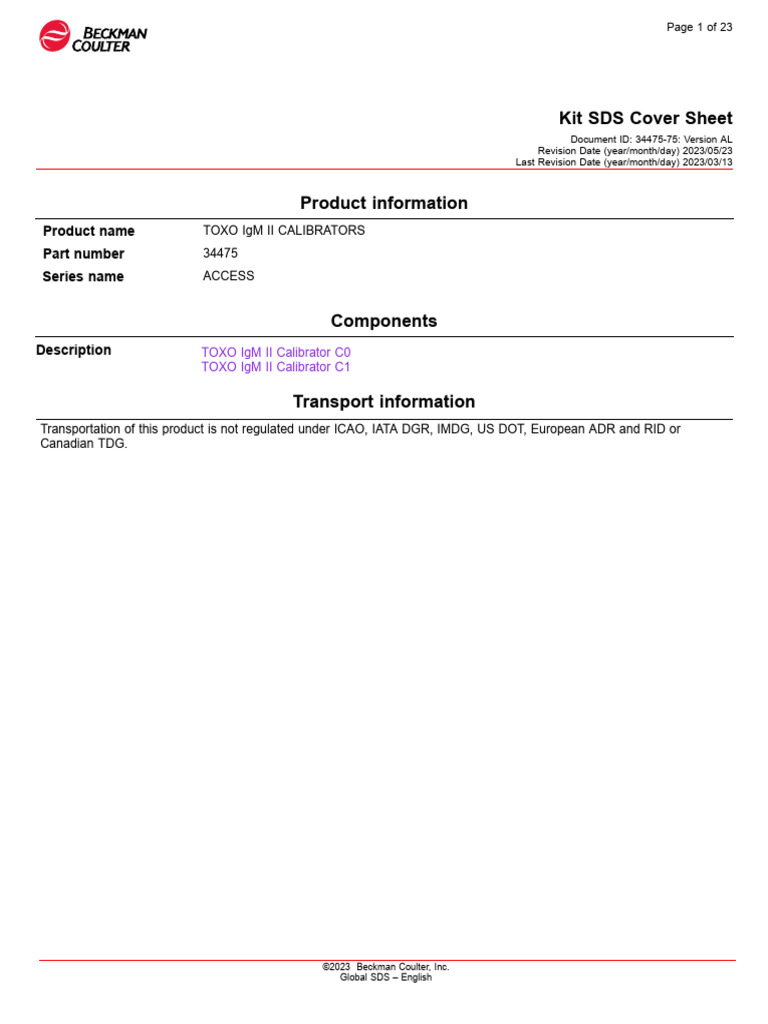 Access Toxo Igm Cal Pdf Occupational Safety And Health Safety
