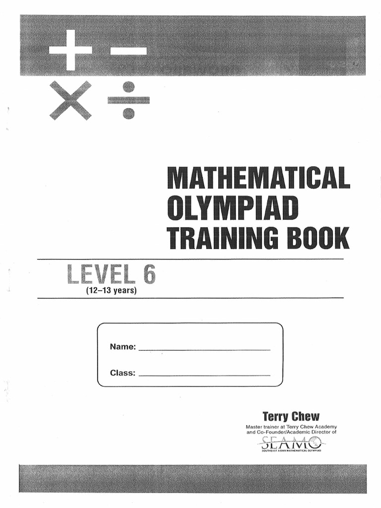 Maths Olympiad Training Book Level 6 | PDF